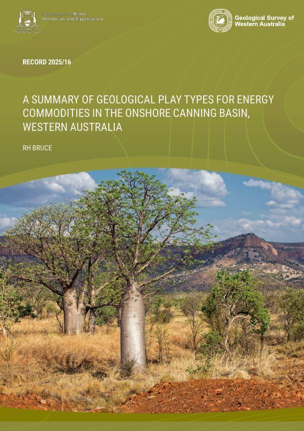 Geological play types for energy commodities in the onshore Canning Basin