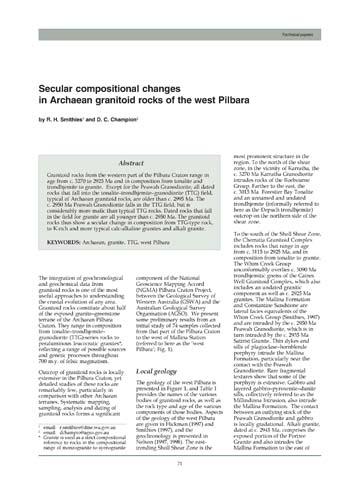 Late Archaean volcanism in the Kylena and Maddina Formations, Fortescue ...