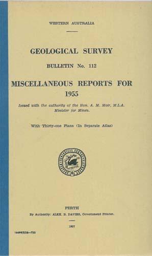 Miscellaneous reports for 1955