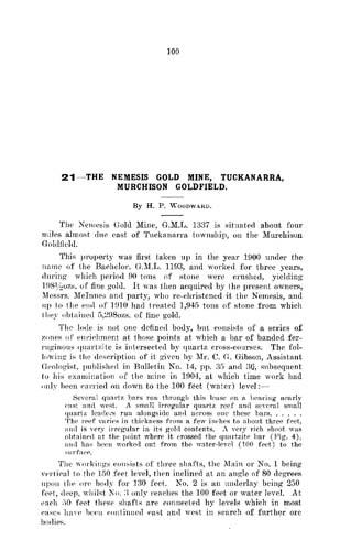 The Nemesis gold mine, Tuckanarra, Murchison Goldfield