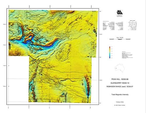 PEAK HILL -- ROBINSON RANGE (east), WA sheet SG 50-8 and part sheet SG ...
