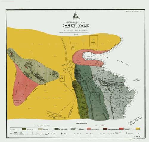 Geological map of Comet Vale, N. Coolgardie Goldfield